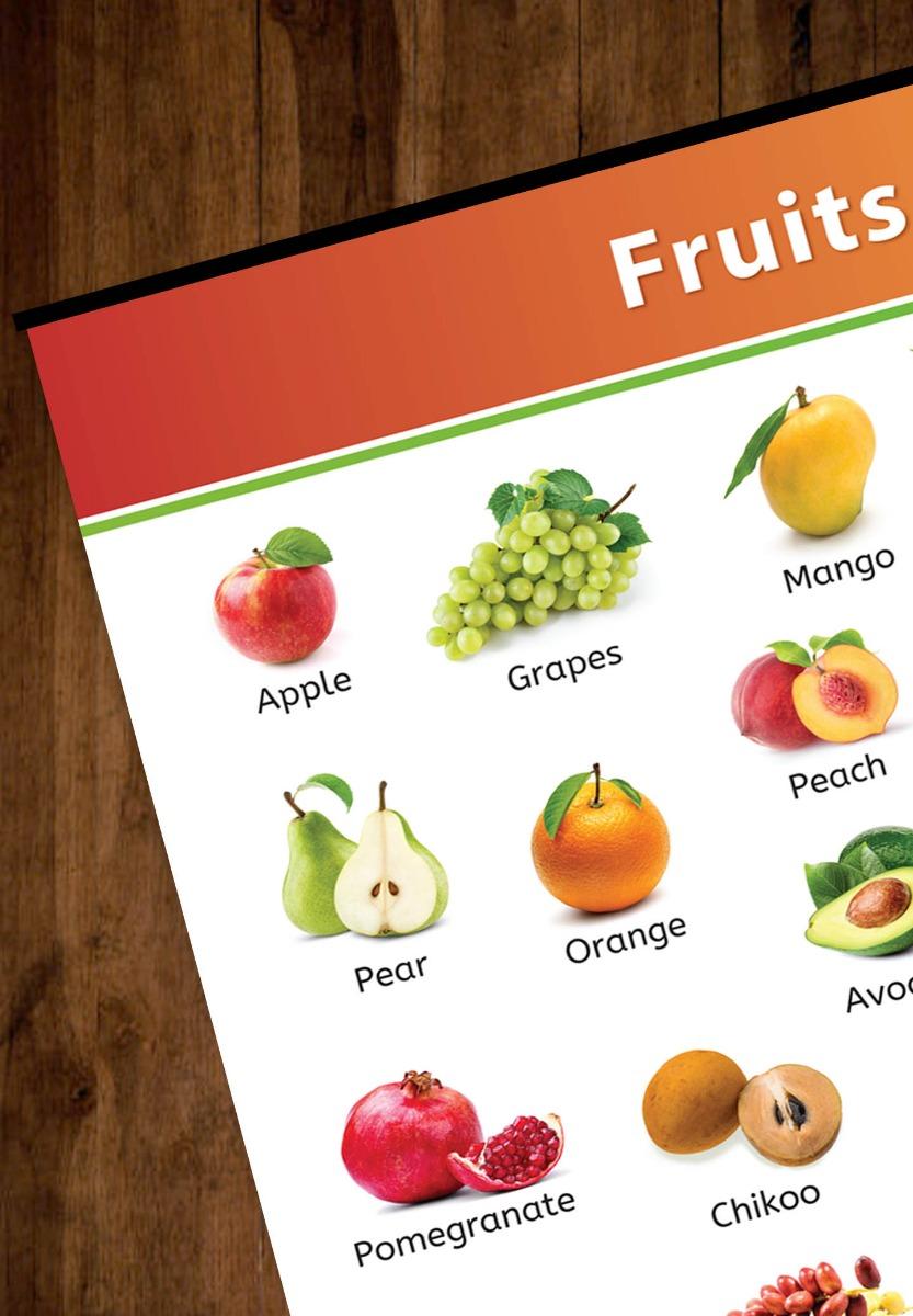 fruits name chart